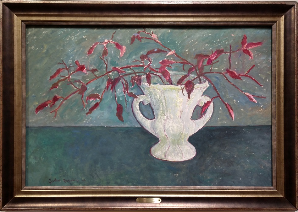 Item #AT-0378 “Autumn Leaves” Oil on Paper by Gershon Benjamin (1899 ...