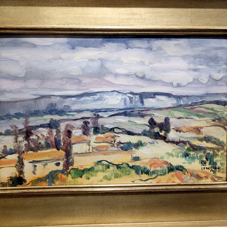 "Item #AT-0336-"Aix en Provence" Oil on Canvas Over Board by Leon Dabo ...