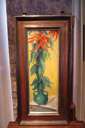 "Item #AT-0240- "Poinsettia" by Leon Dabo,NA (1864-1960)